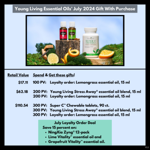 July 2024 Gift With Purchase from Young Living Essential Oils
